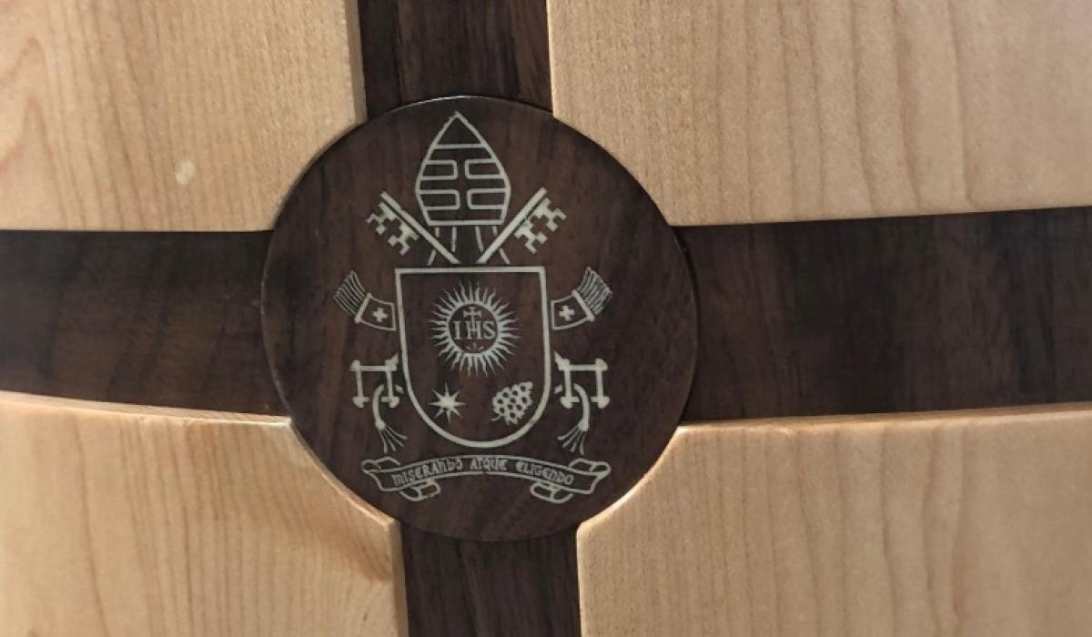 Leitrim company reveal preview of chair commissioned for Pope Francis ...