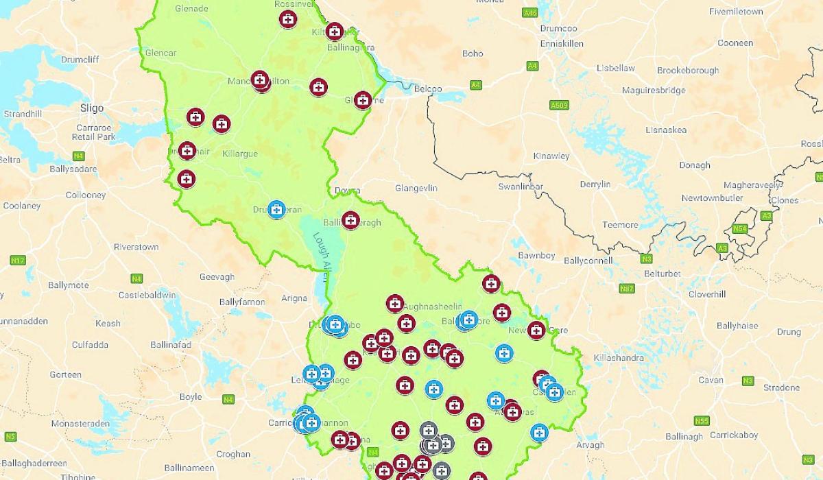 A map showing all of Leitrim's defibrillator locations has been created ...