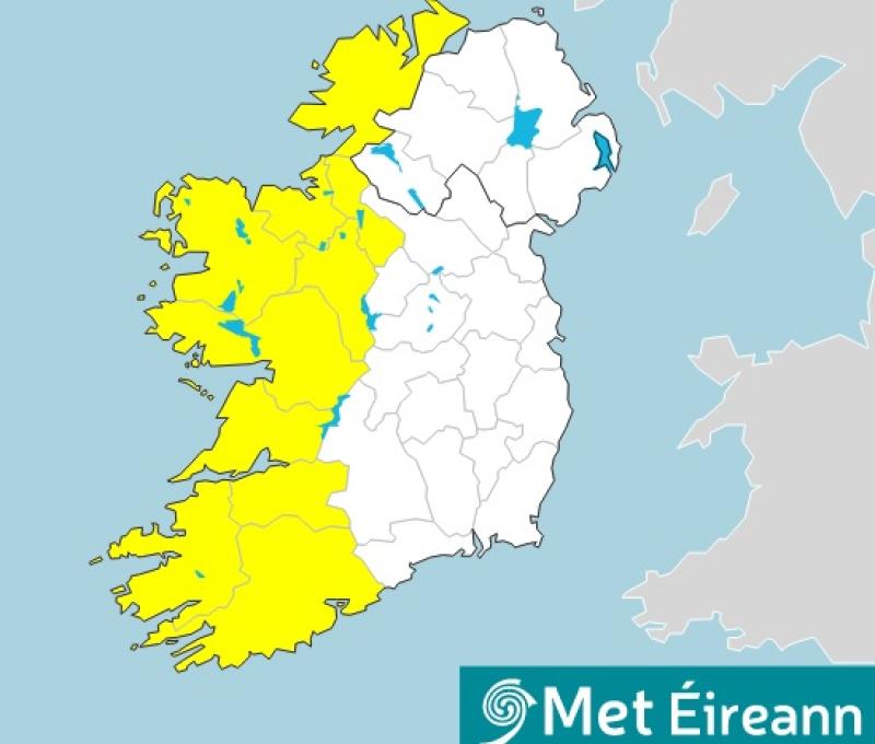 Status Yellow weather alert issued for 10 counties - Leitrim Live
