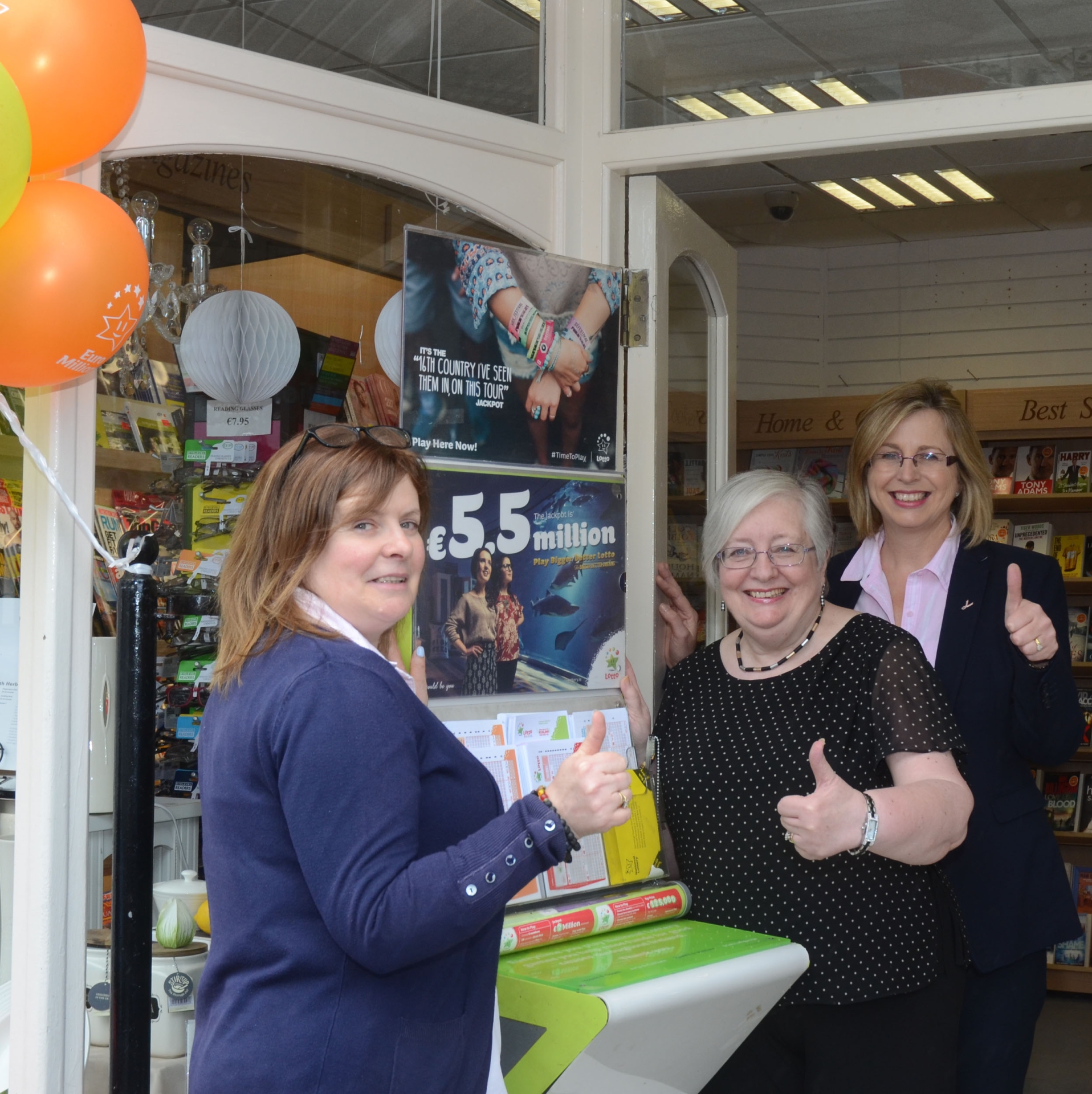 Mulvey's staff celebrate selling winning EuroMillions Plus ticket ...