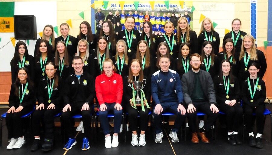 St Clare's CS Manorhamilton honour All-Ireland winning girls soccer ...