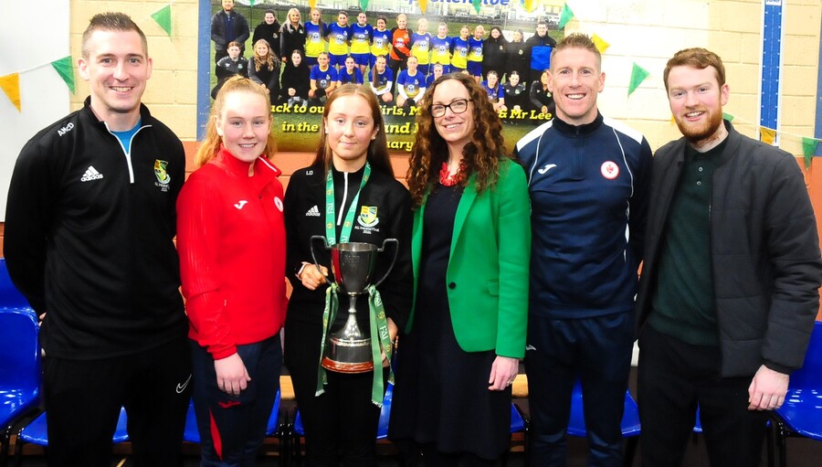 St Clare's CS Manorhamilton honour All-Ireland winning girls soccer ...
