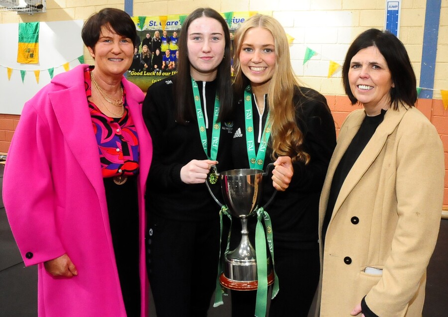 St Clare's CS Manorhamilton honour All-Ireland winning girls soccer ...
